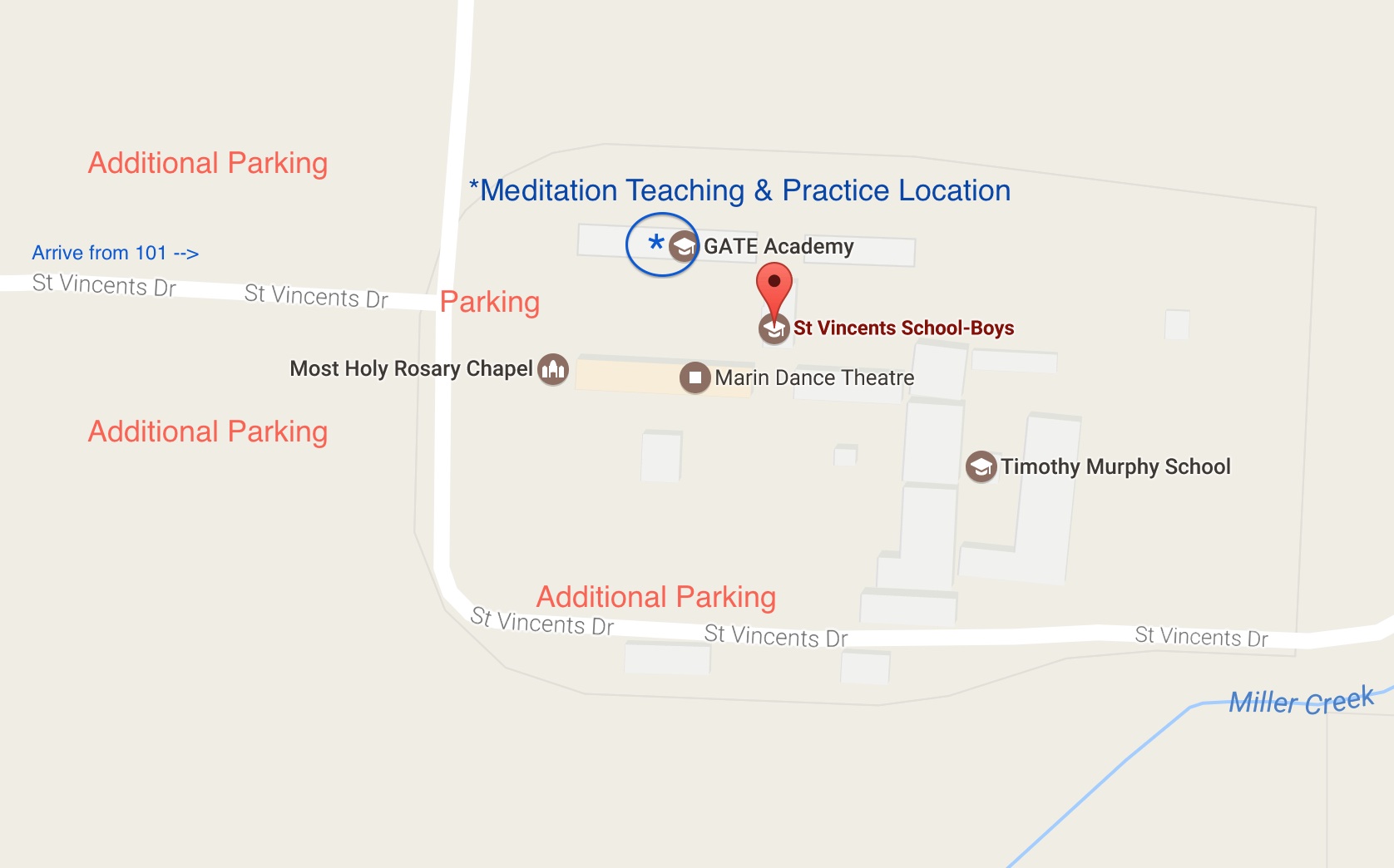 St Vincent's Directions - Pristine Mind Foundation